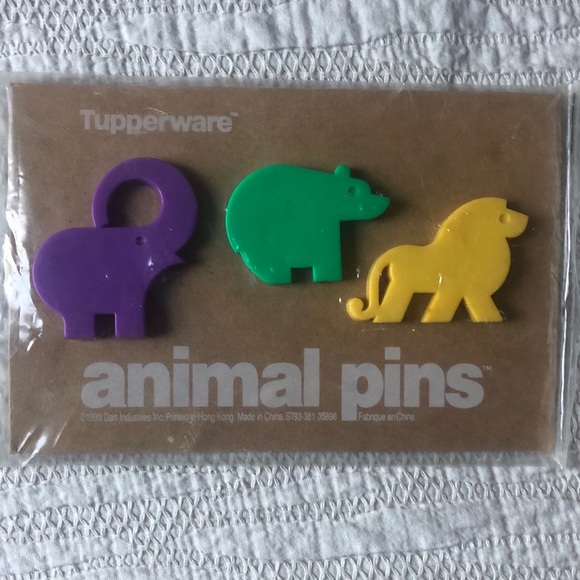 Tupperware | Accessories | Vintage Tupperware Zoo Animal Pins | Poshmark
